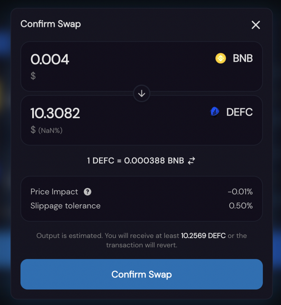DeFi Swap Guide - How to Use DeFi Swap With MetaMask - Deficoins.io